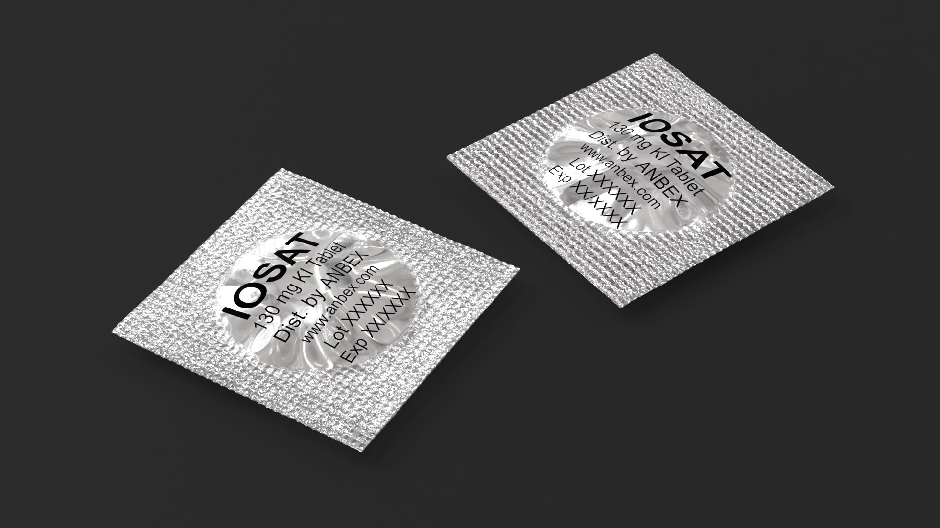 3D Model Sealed Potassium Iodine Tablet - TurboSquid 2337687