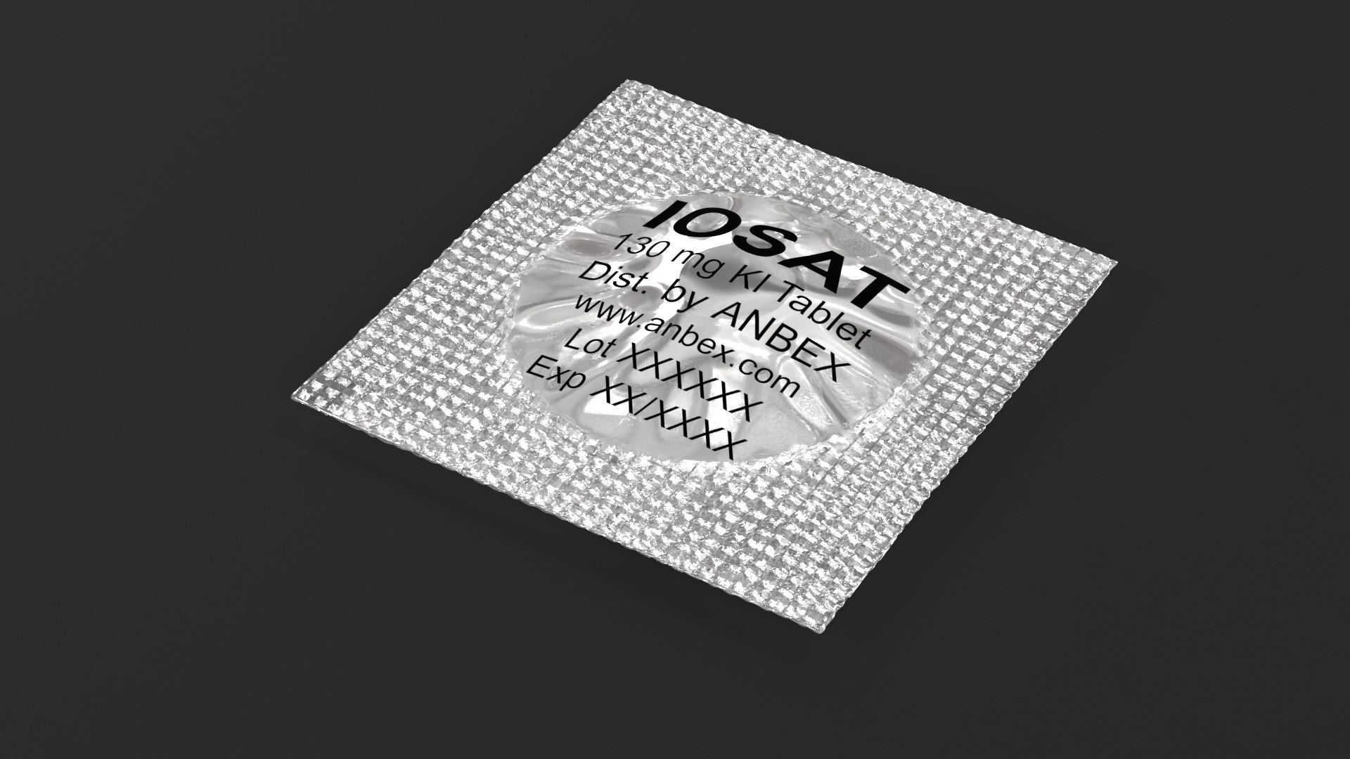 3D Model Sealed Potassium Iodine Tablet - TurboSquid 2337687