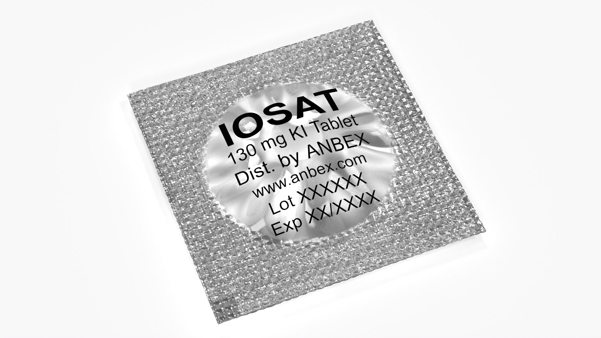 3D Model Sealed Potassium Iodine Tablet - TurboSquid 2337687