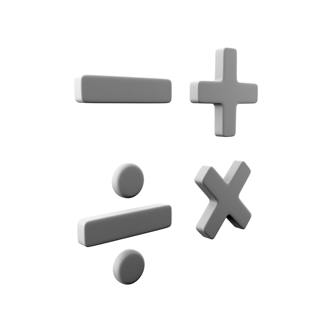 3d Calculation Symbol 3D Model - TurboSquid 2014620