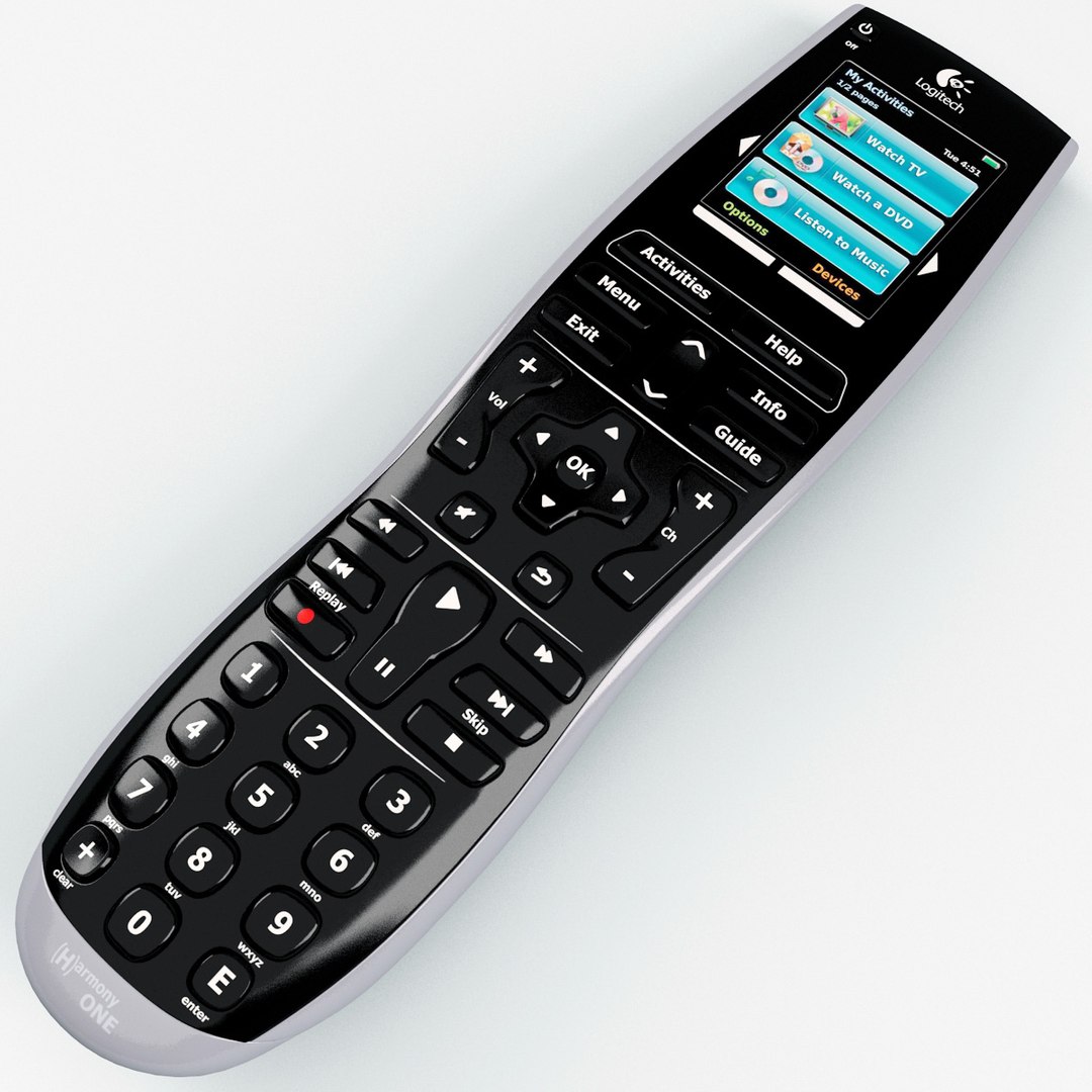 Universal Remote Logitech Harmony 3d Obj