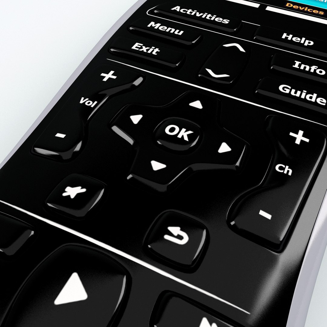 Universal Remote Logitech Harmony 3d Obj