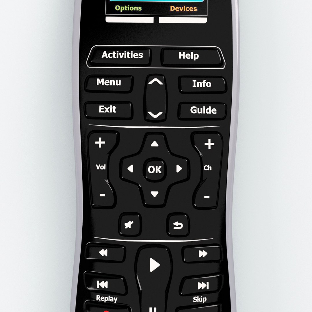 Universal Remote Logitech Harmony 3d Obj