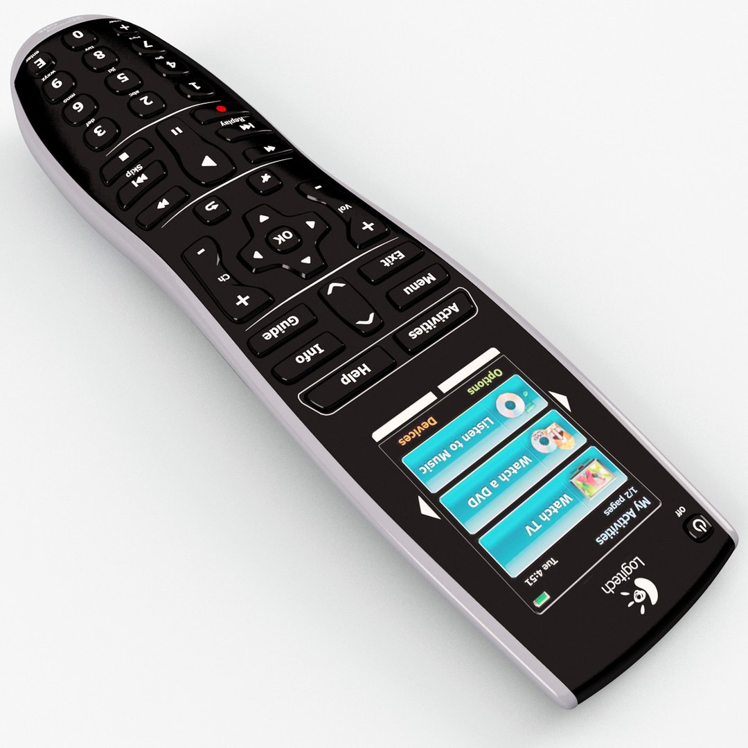 Universal Remote Logitech Harmony 3d Obj