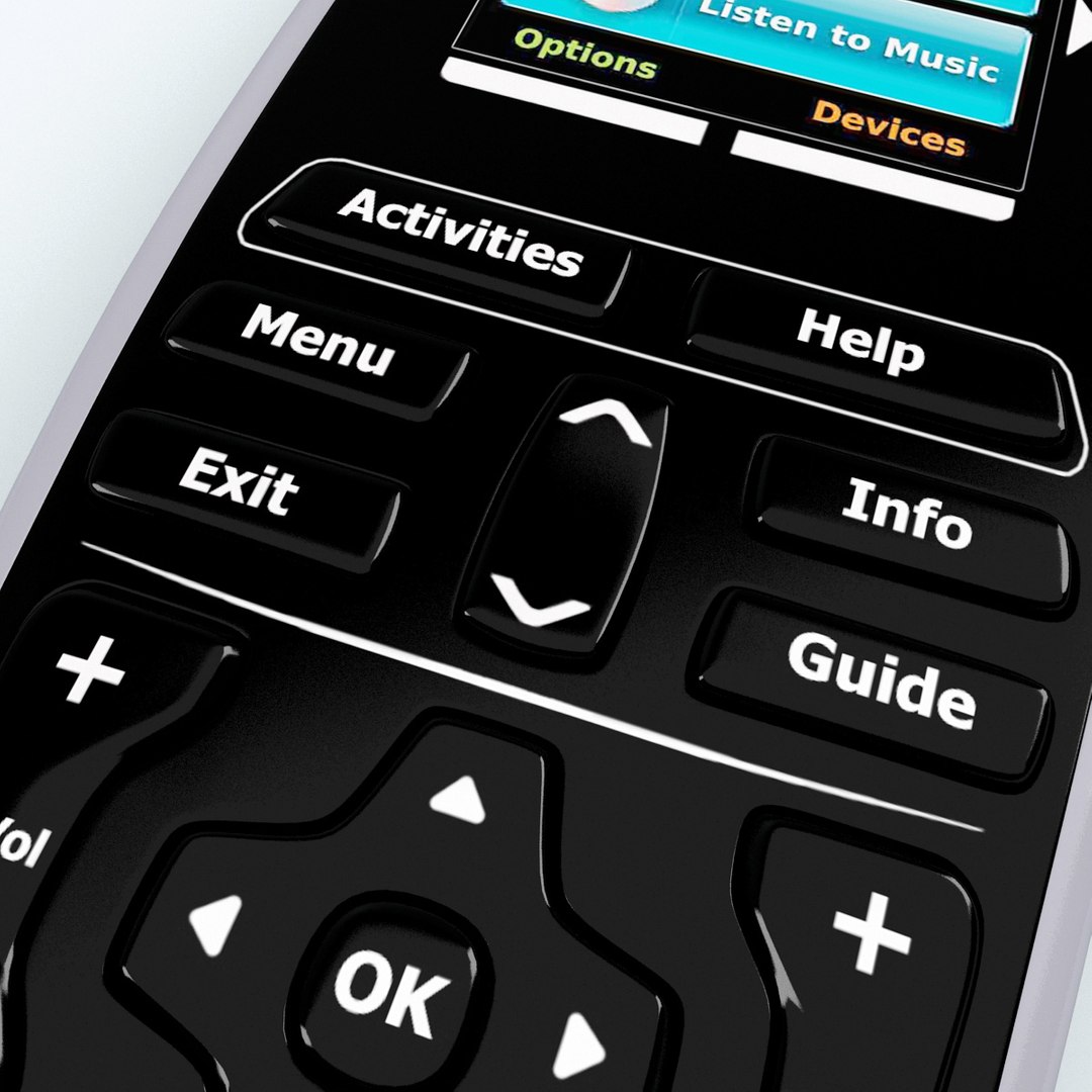 Universal Remote Logitech Harmony 3d Obj