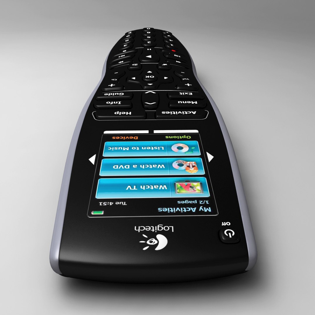 Universal Remote Logitech Harmony 3d Obj