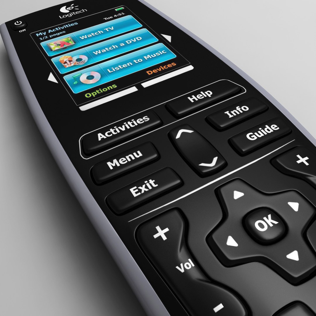 Universal Remote Logitech Harmony 3d Obj