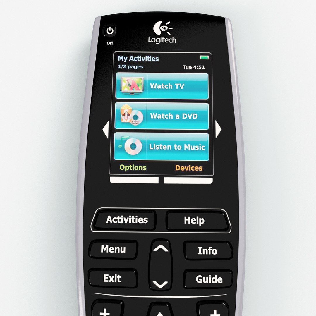 Universal Remote Logitech Harmony 3d Obj