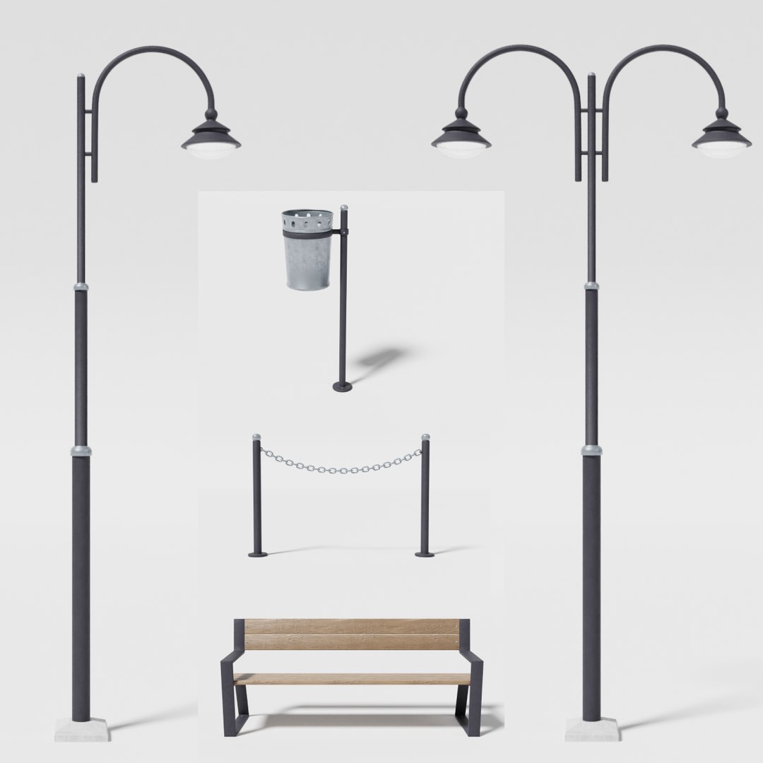 3D Model Street Props Pack V1 - TurboSquid 1944988