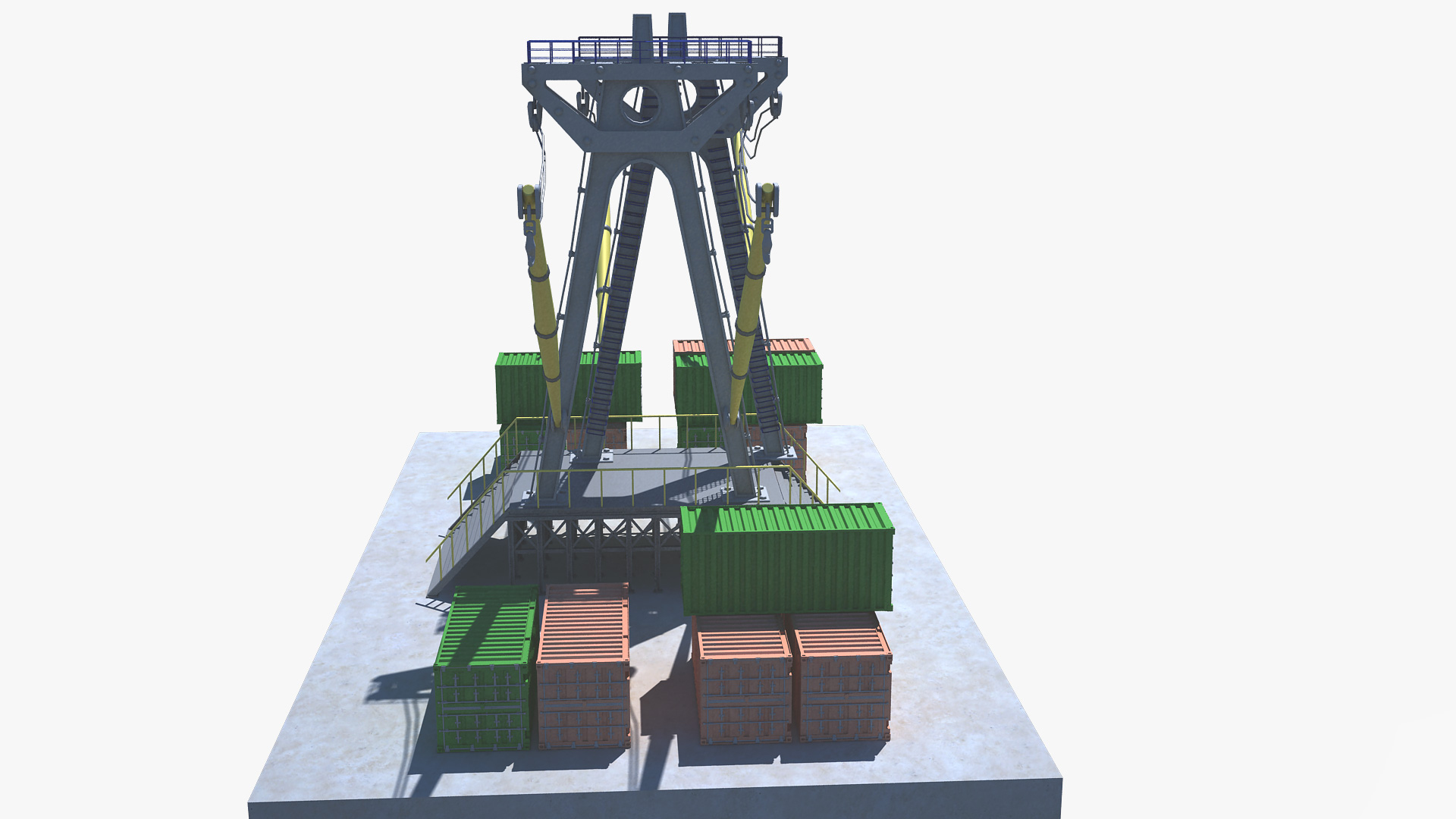 Industrial Crane 3D - TurboSquid 2008499