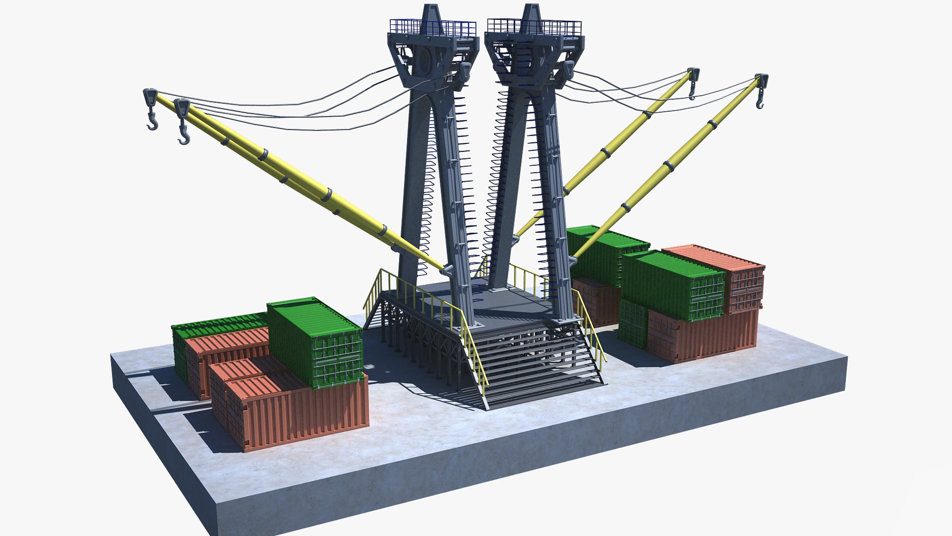 Industrial Crane 3D - TurboSquid 2008499