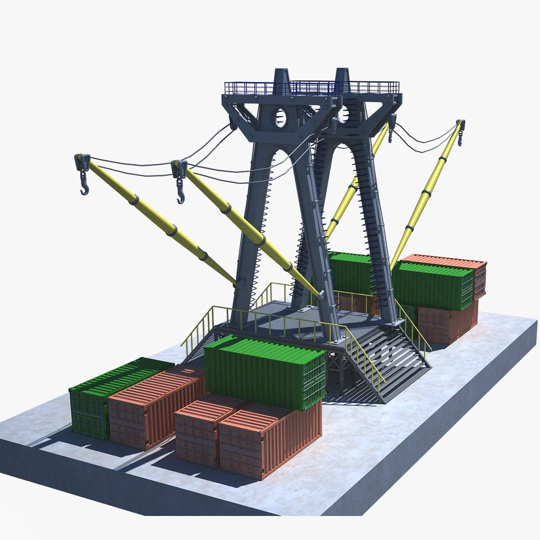 modelo 3d Industrial crane - TurboSquid 2008499