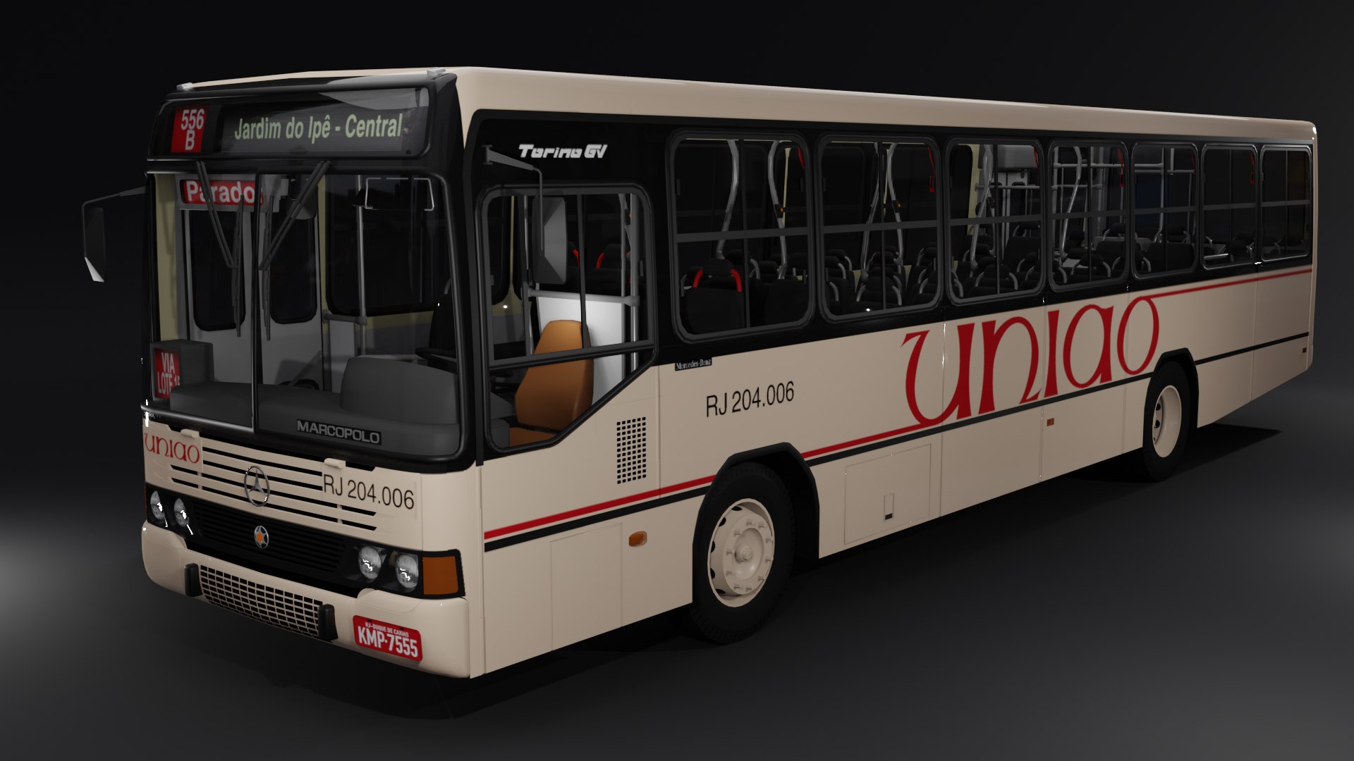 3D Marcopolo Torino GV MB OF-1721 Uniao Model - TurboSquid 2339532