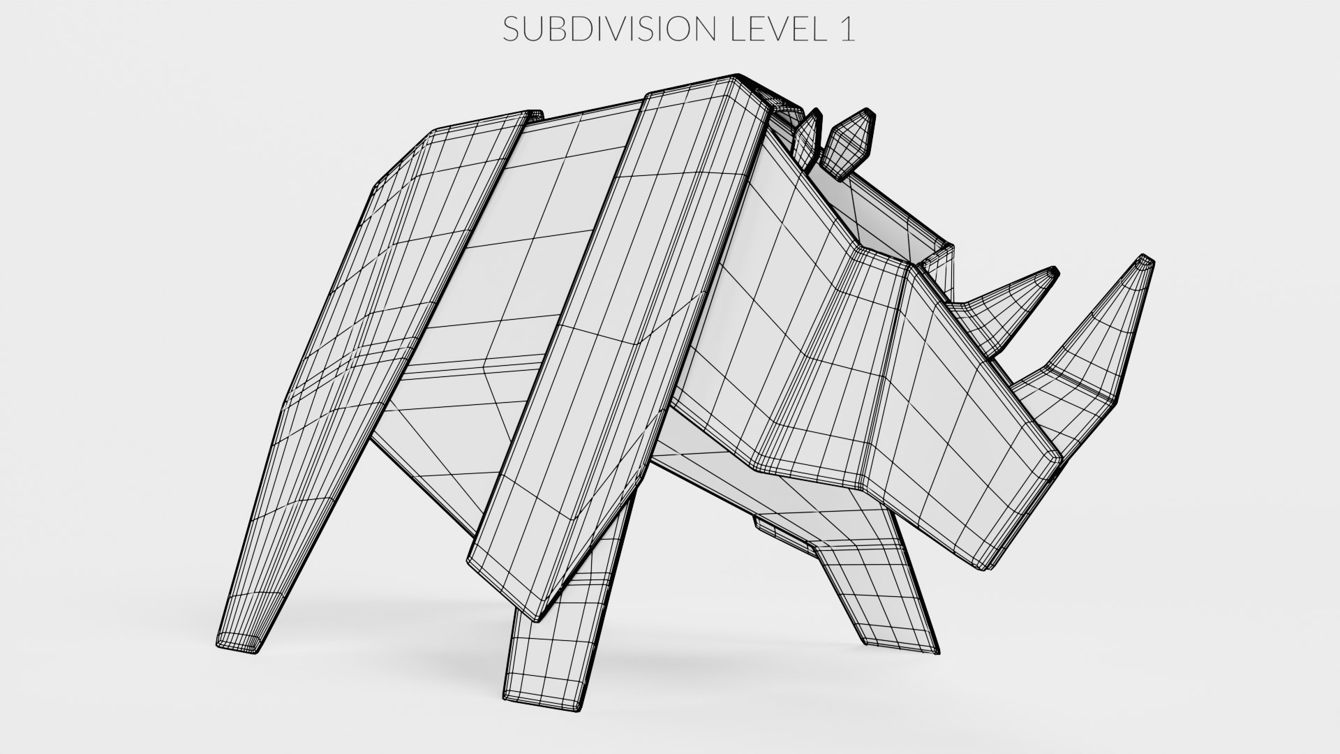 3D Paper Rhinoceros - TurboSquid 2183428