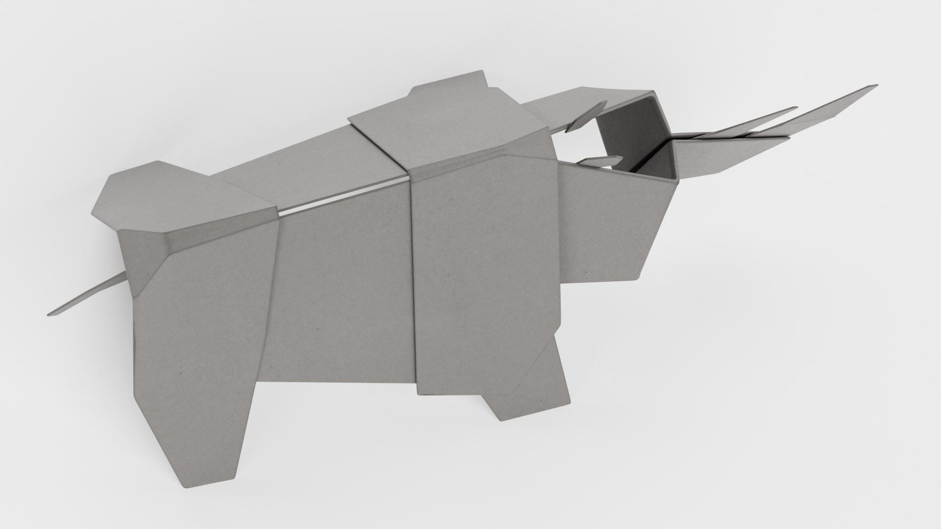 3D Paper Rhinoceros - TurboSquid 2183428