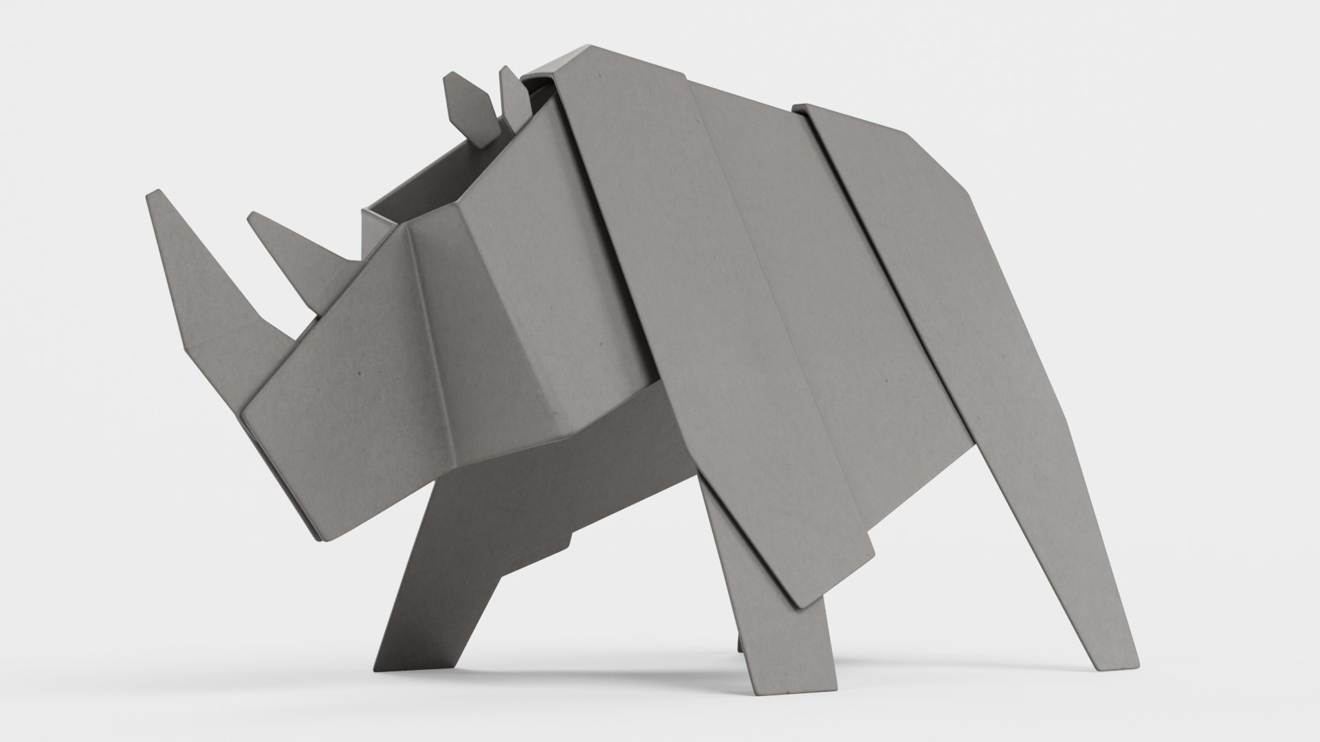 3D Paper Rhinoceros - TurboSquid 2183428