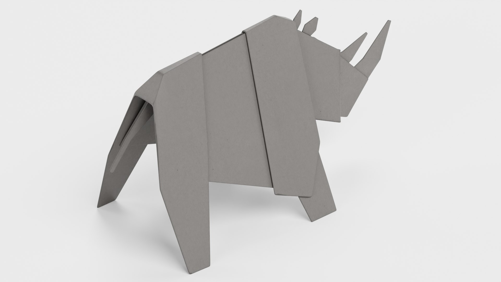 3D Paper Rhinoceros - TurboSquid 2183428