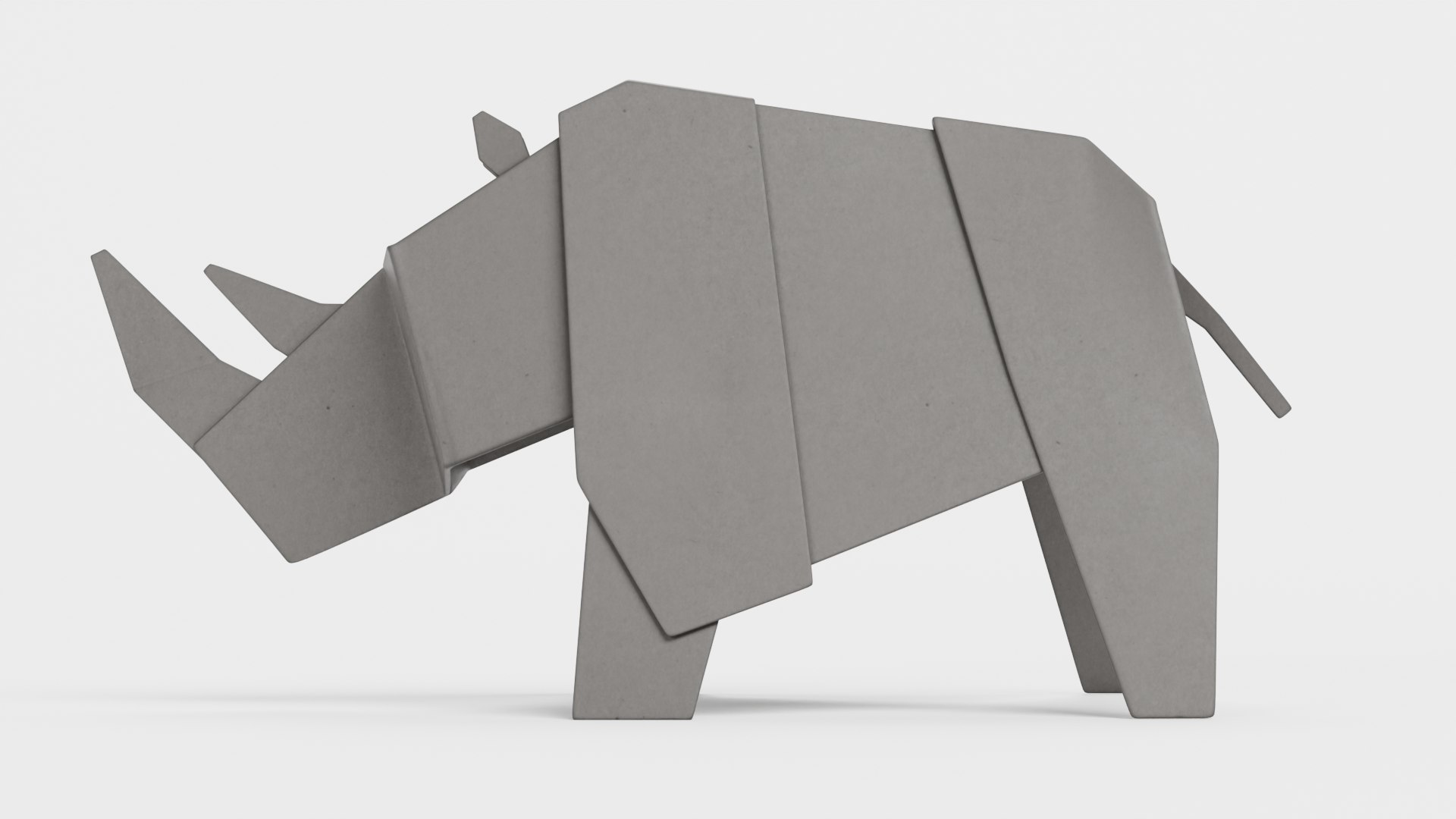 3D Paper Rhinoceros - TurboSquid 2183428