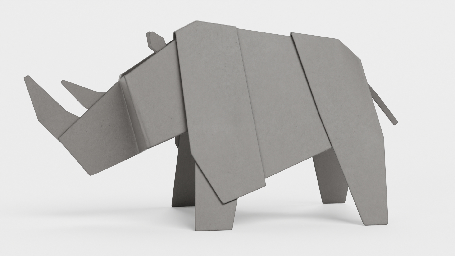 3D Paper Rhinoceros - TurboSquid 2183428