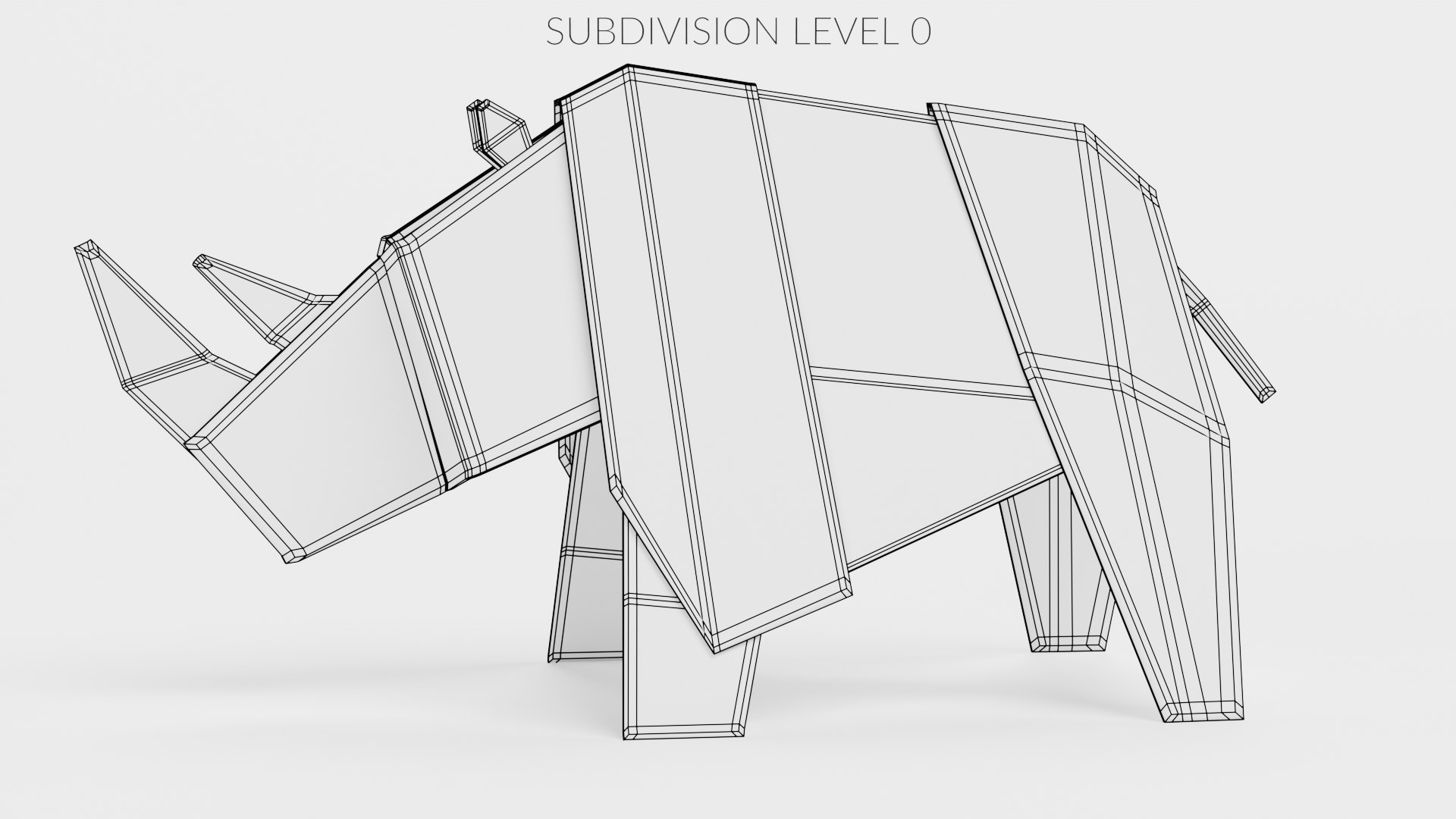 3D Paper Rhinoceros - TurboSquid 2183428