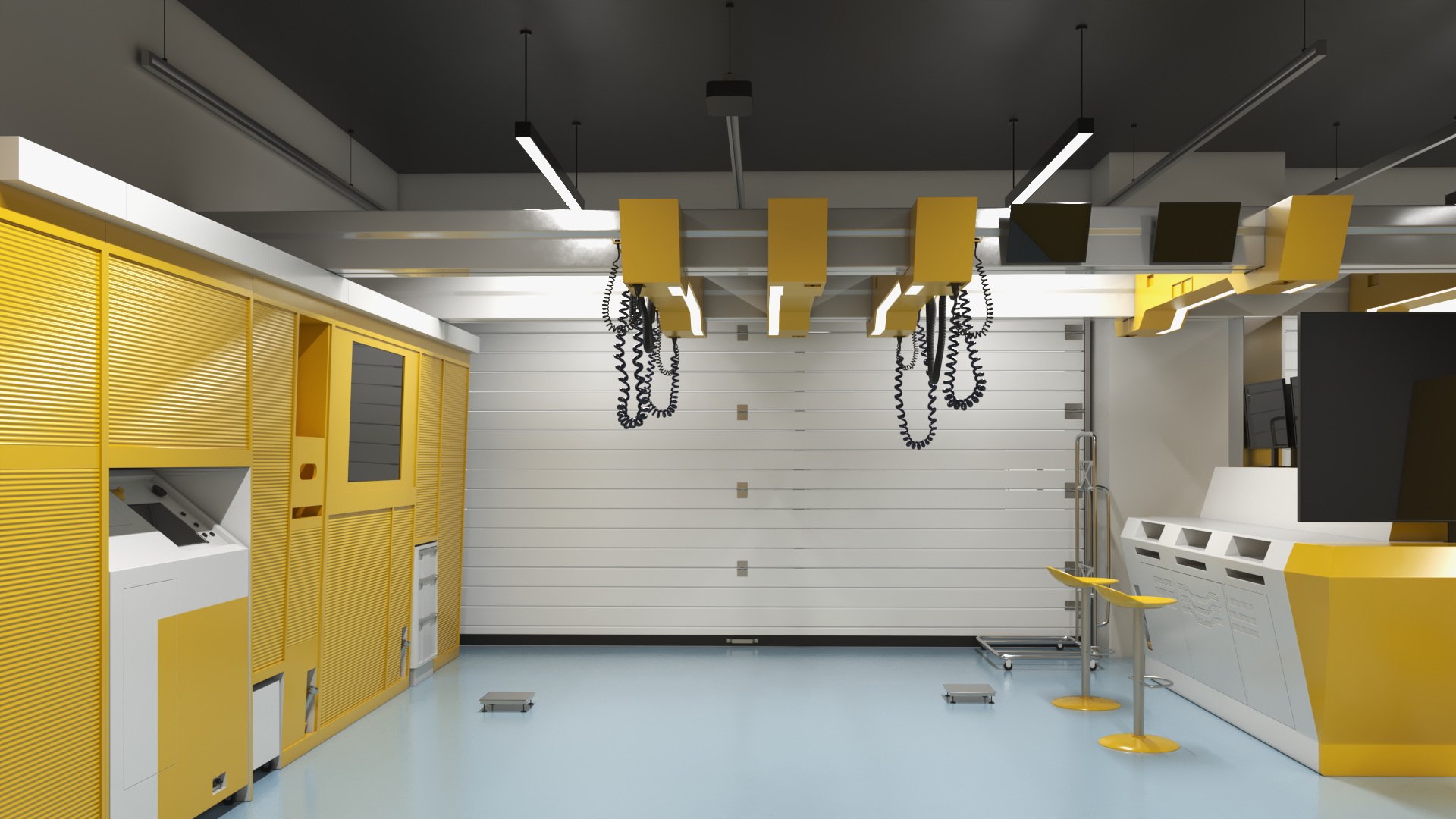 Pit Stop Garage Rigged 3D - TurboSquid 2309928