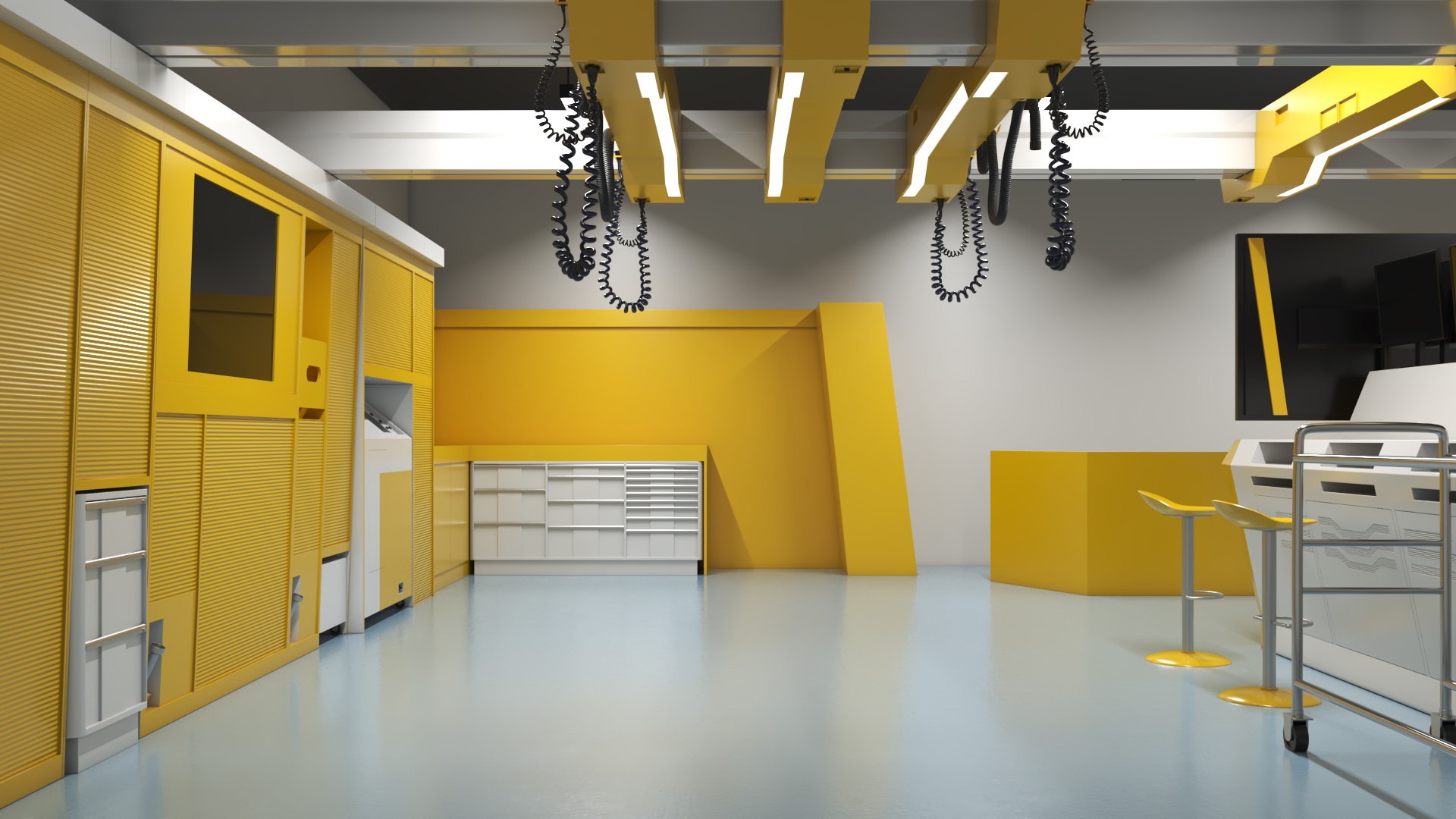 Pit Stop Garage Rigged 3D - TurboSquid 2309928