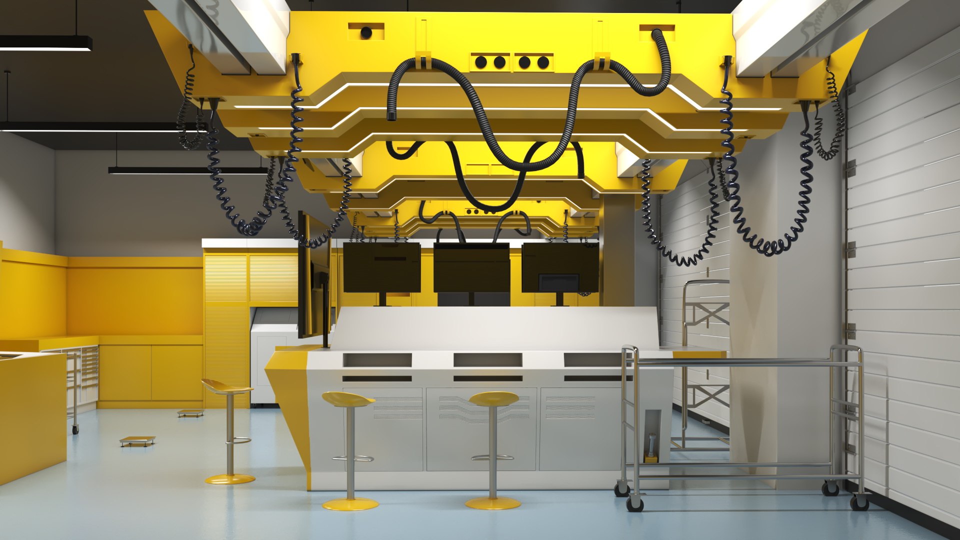 Pit Stop Garage Rigged 3D - TurboSquid 2309928