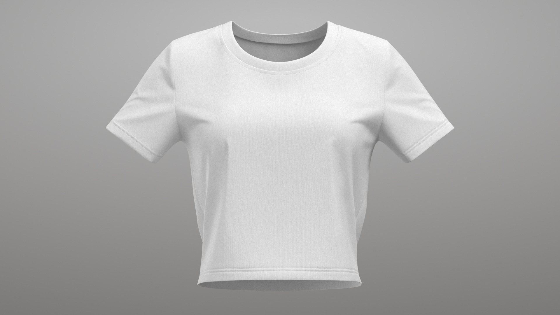 3D Female T-shirt Short PBR Model - TurboSquid 1822908