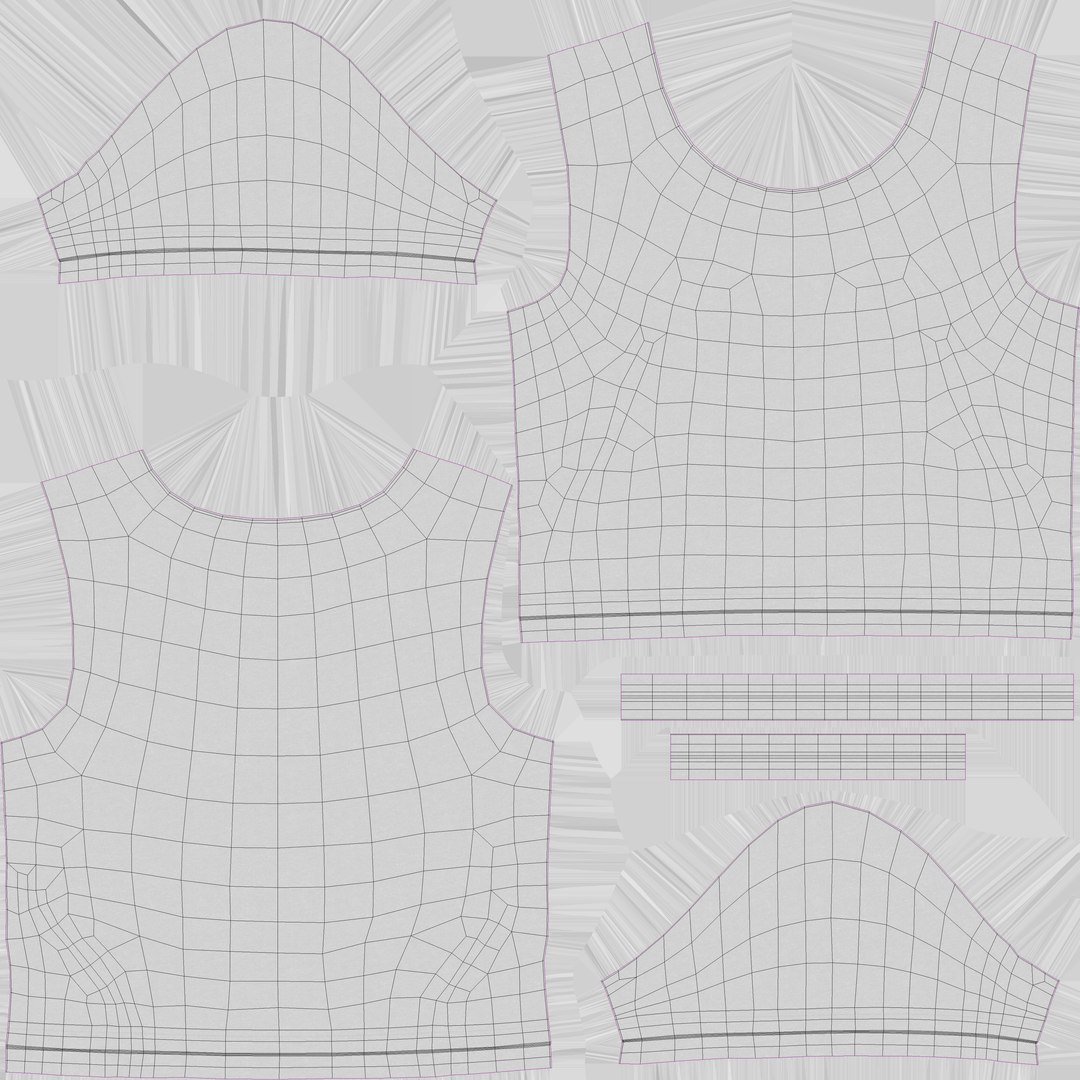 3D Female T-shirt Short PBR Model - TurboSquid 1822908