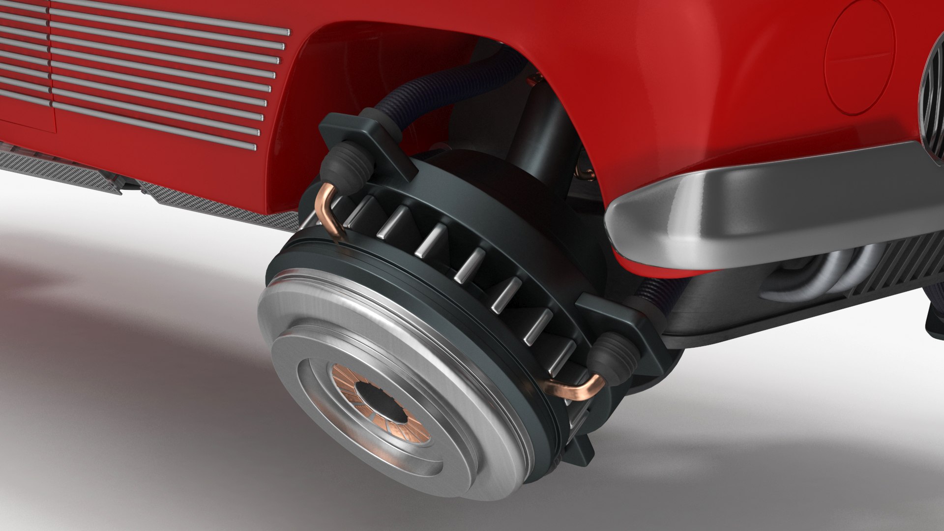 New Retro Futuristic Hovercar Red model - TurboSquid 2092682