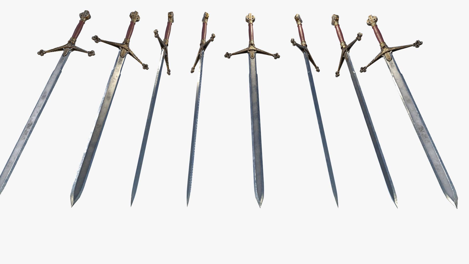 Fantasy Sword RPG Scottish Claymore Bastard Sword Greatsword Longsword ...