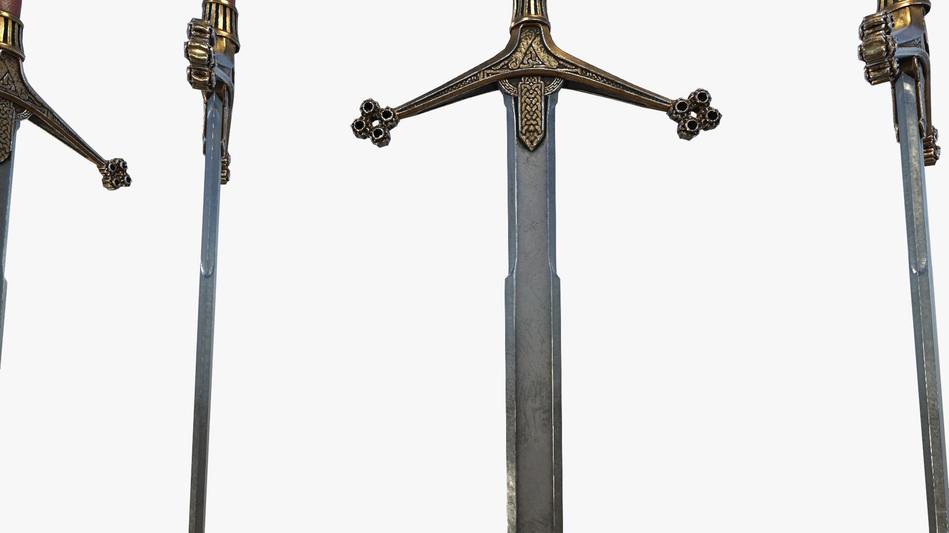 Fantasy Sword RPG Scottish Claymore Bastard Sword Greatsword Longsword ...