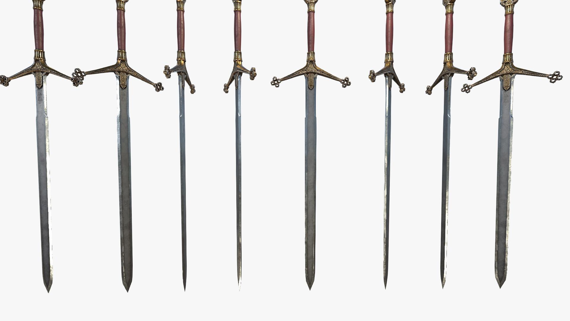 Fantasy Sword RPG Scottish Claymore Bastard Sword Greatsword Longsword ...