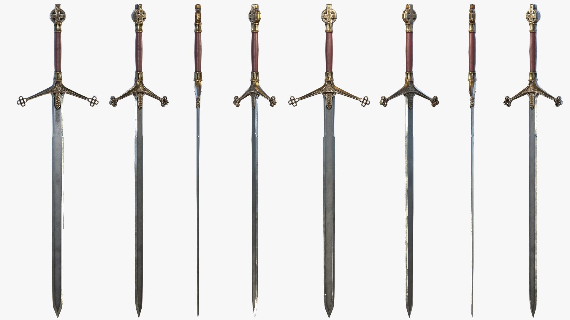 Fantasy Sword RPG Scottish Claymore Bastard Sword Greatsword Longsword ...