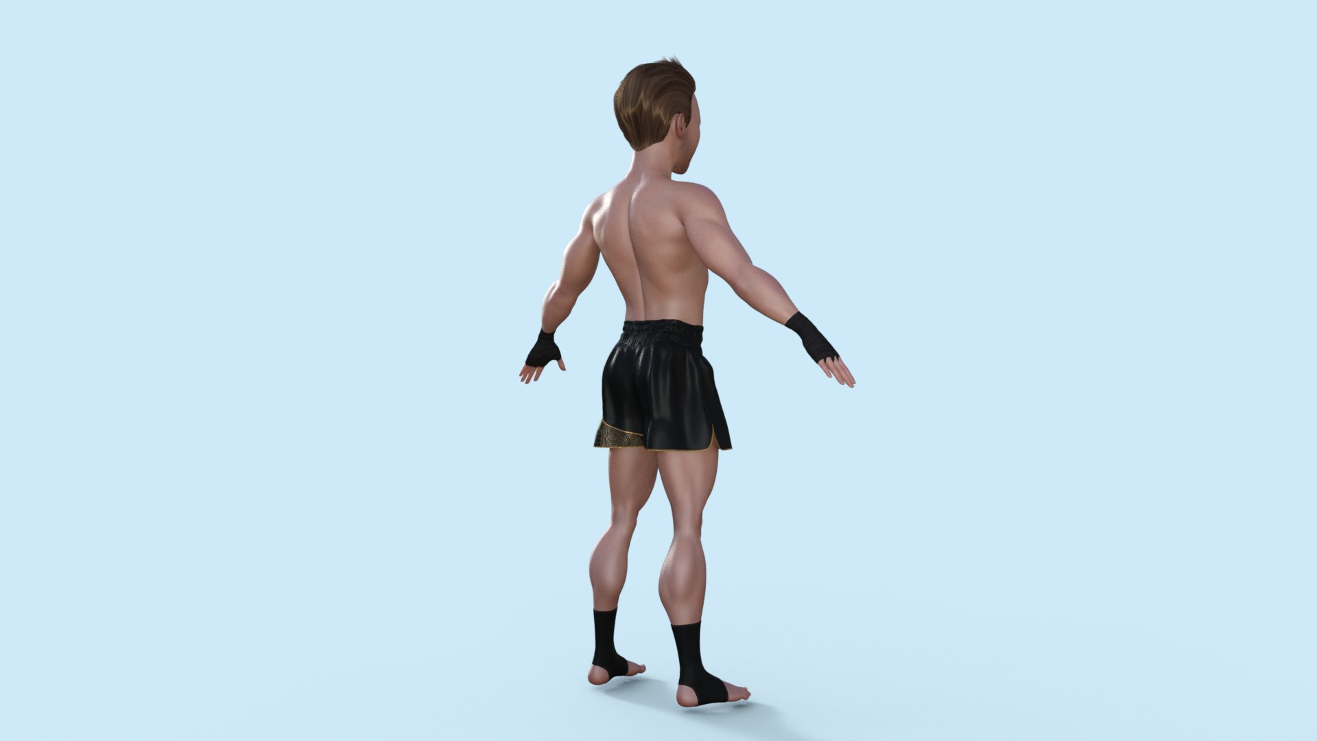 Cartoon Fighter Man Rigged 3D model - TurboSquid 1974064