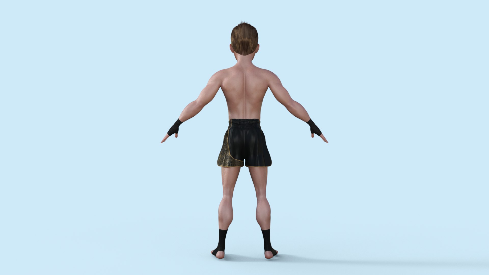 Cartoon Fighter Man Rigged 3D model - TurboSquid 1974064