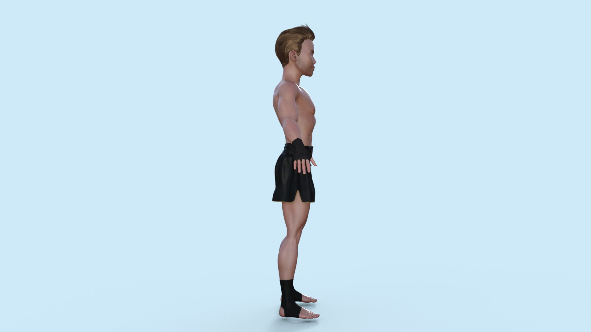 Cartoon Fighter Man Rigged 3D model - TurboSquid 1974064