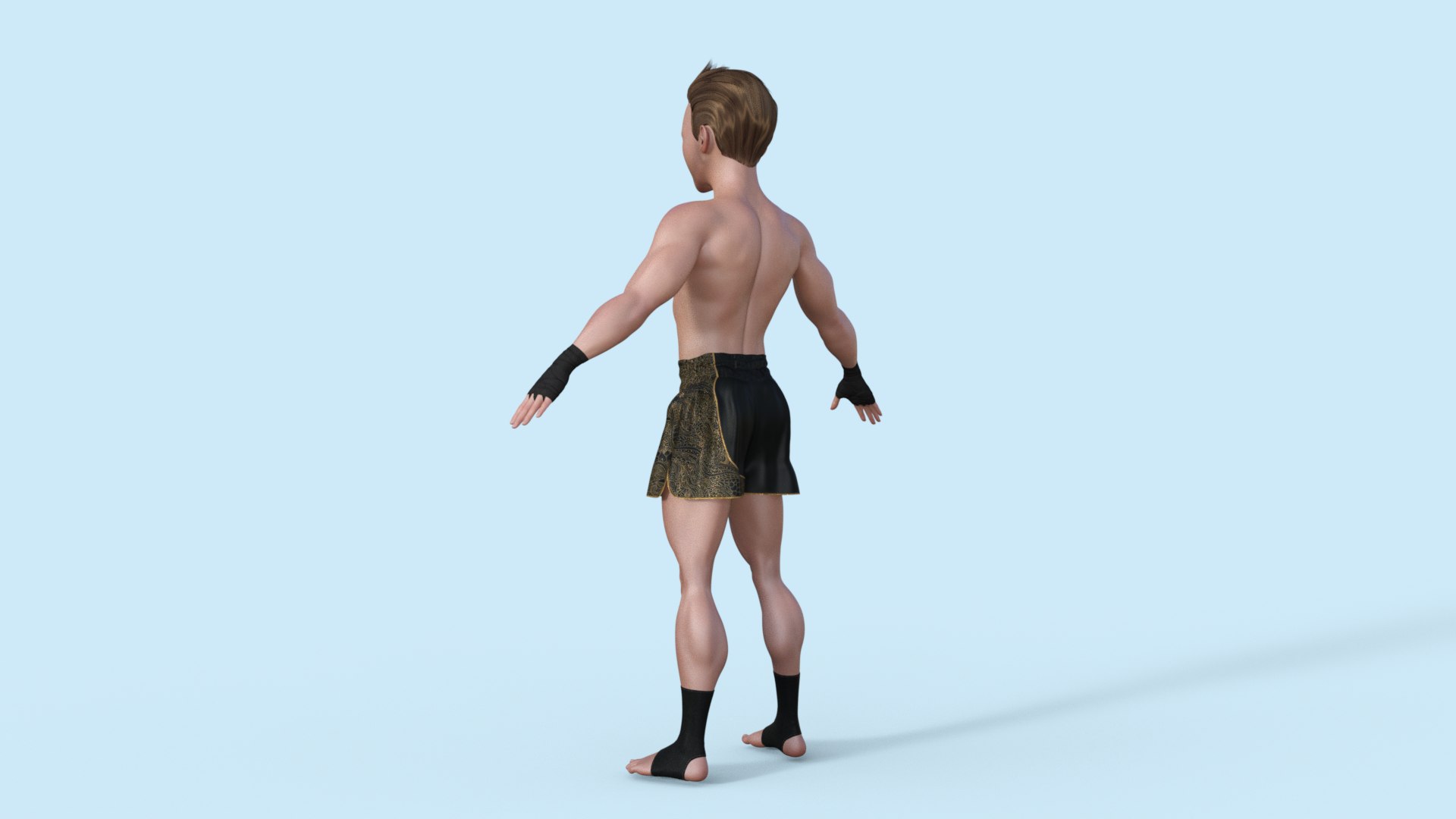 Cartoon Fighter Man Rigged 3D model - TurboSquid 1974064