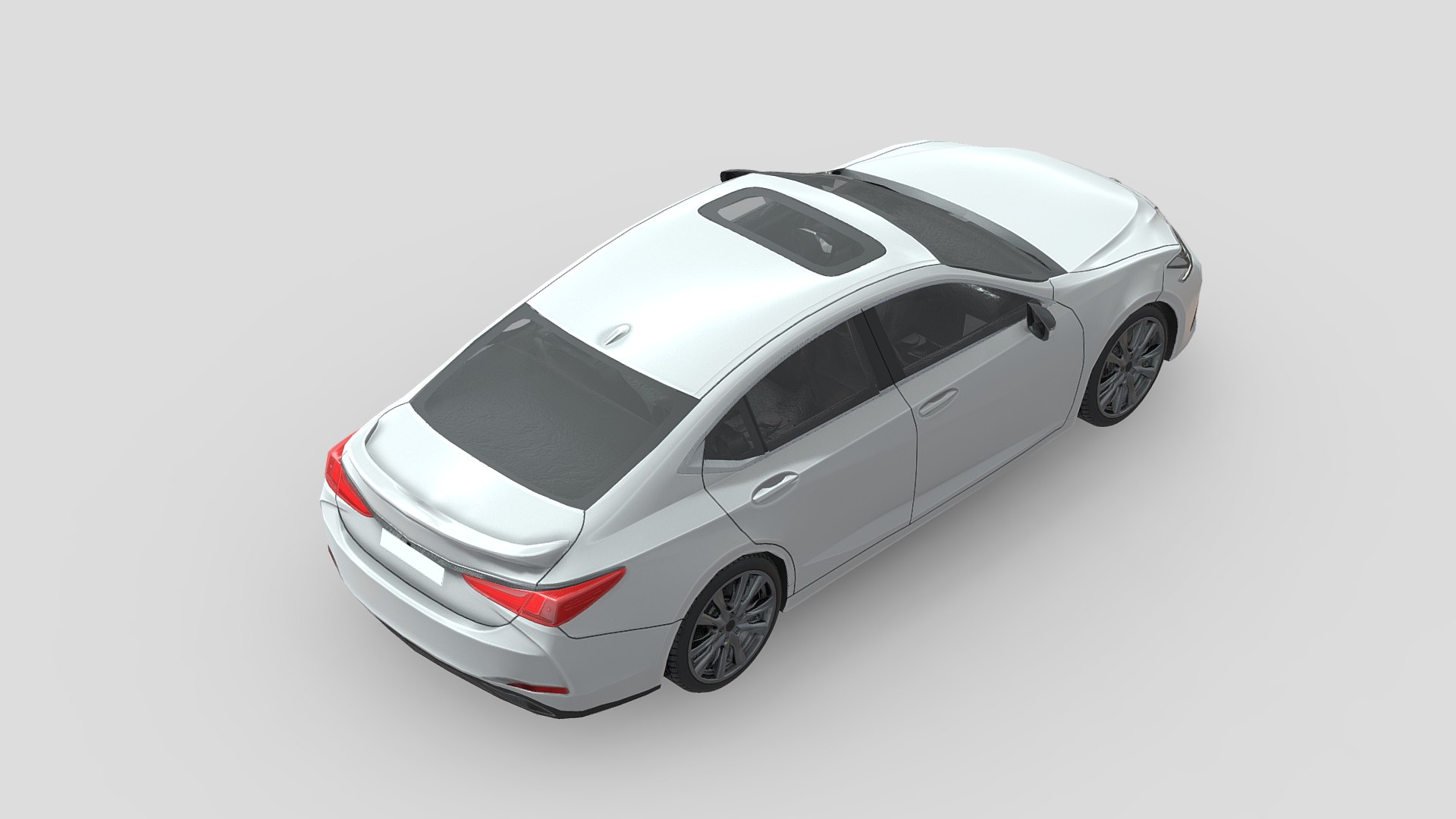 3D Low Poly Cars - Lexus ES F-Sport 2022 Model - TurboSquid 2061775