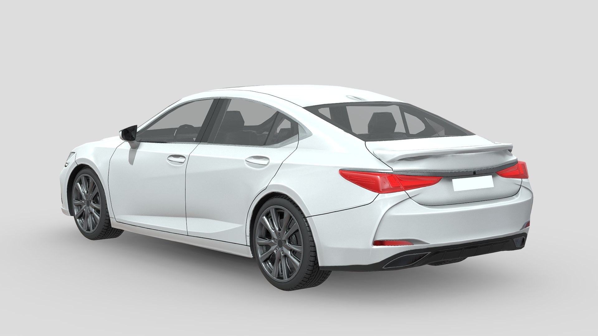 3D Low Poly Cars - Lexus ES F-Sport 2022 Model - TurboSquid 2061775
