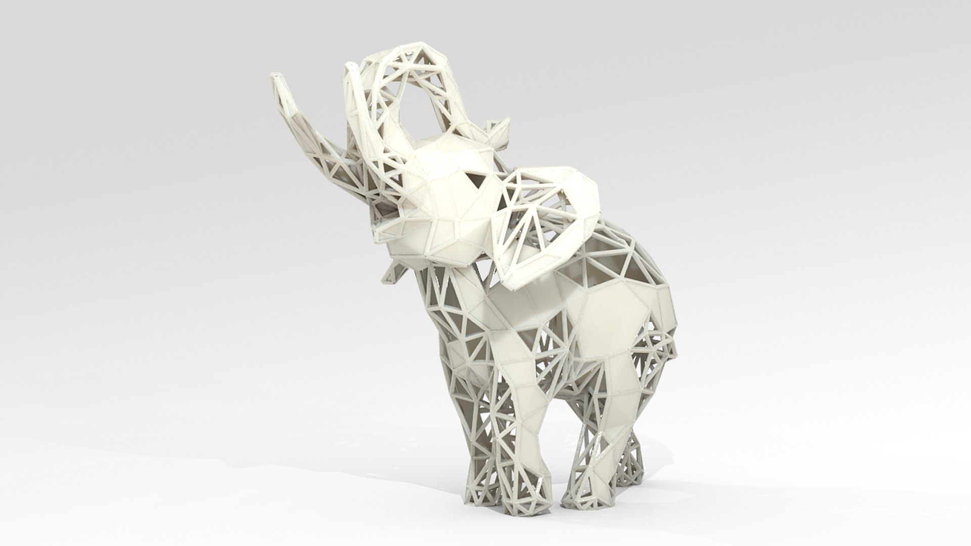 Elephant Lattice Stl 3d 3ds