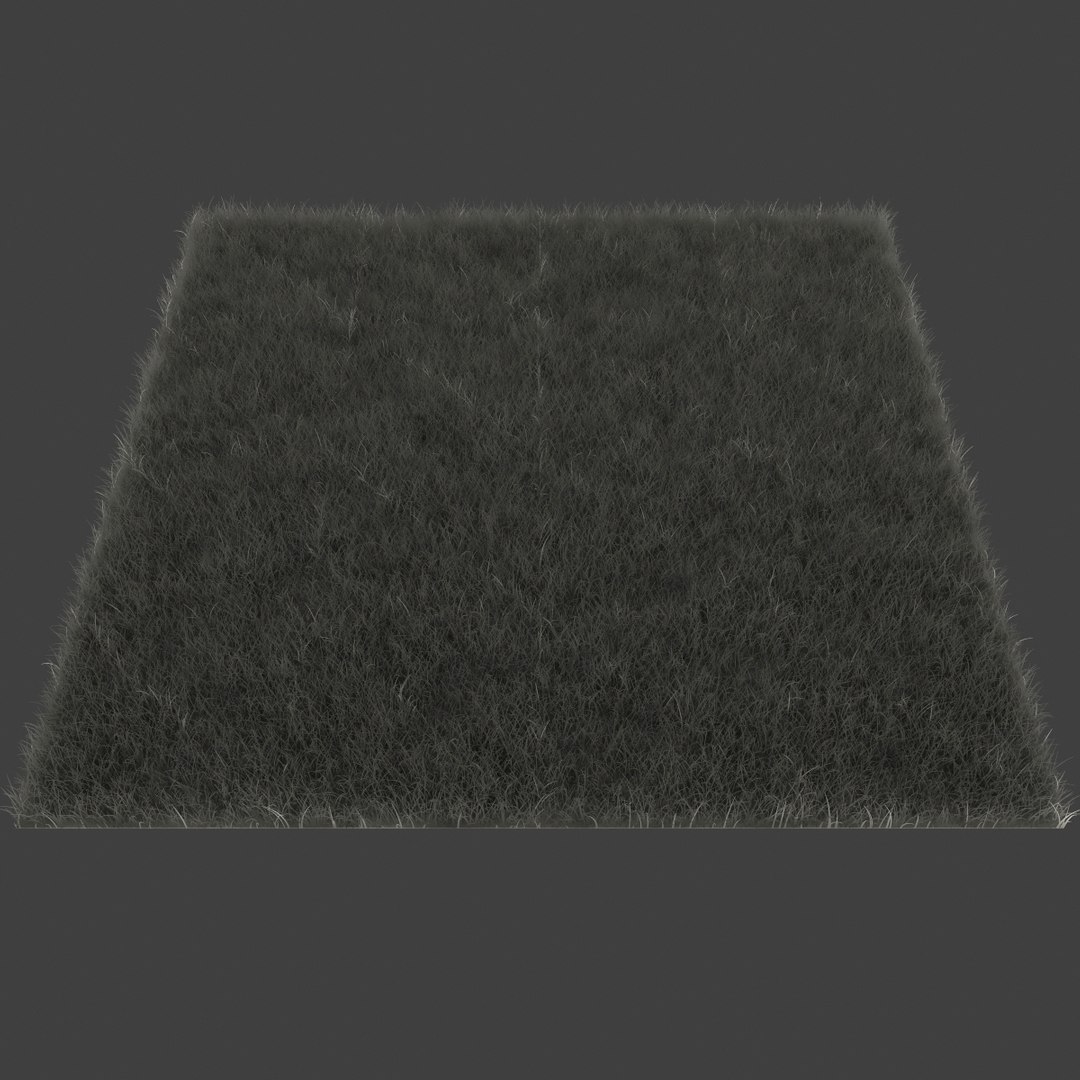 3d rectangular grass patch