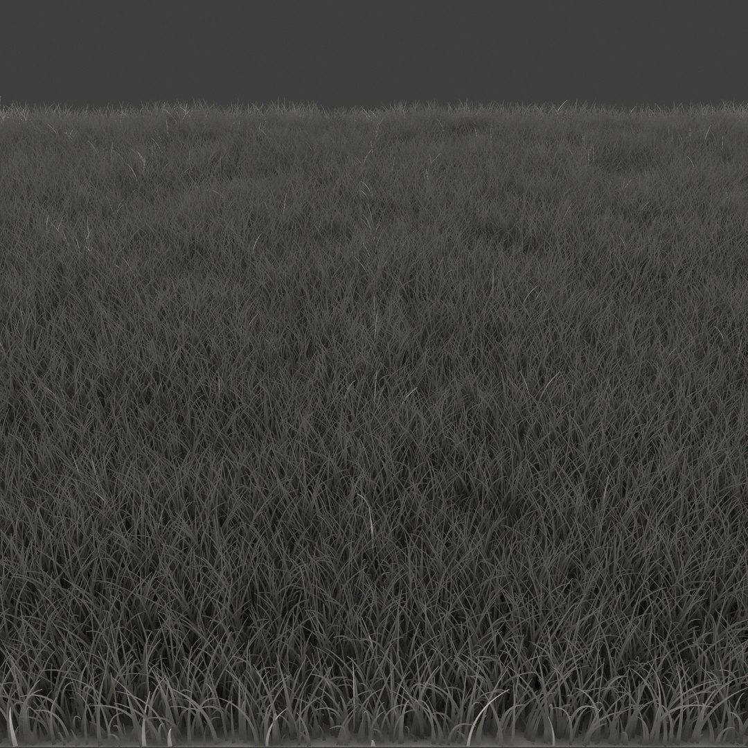 3d rectangular grass patch