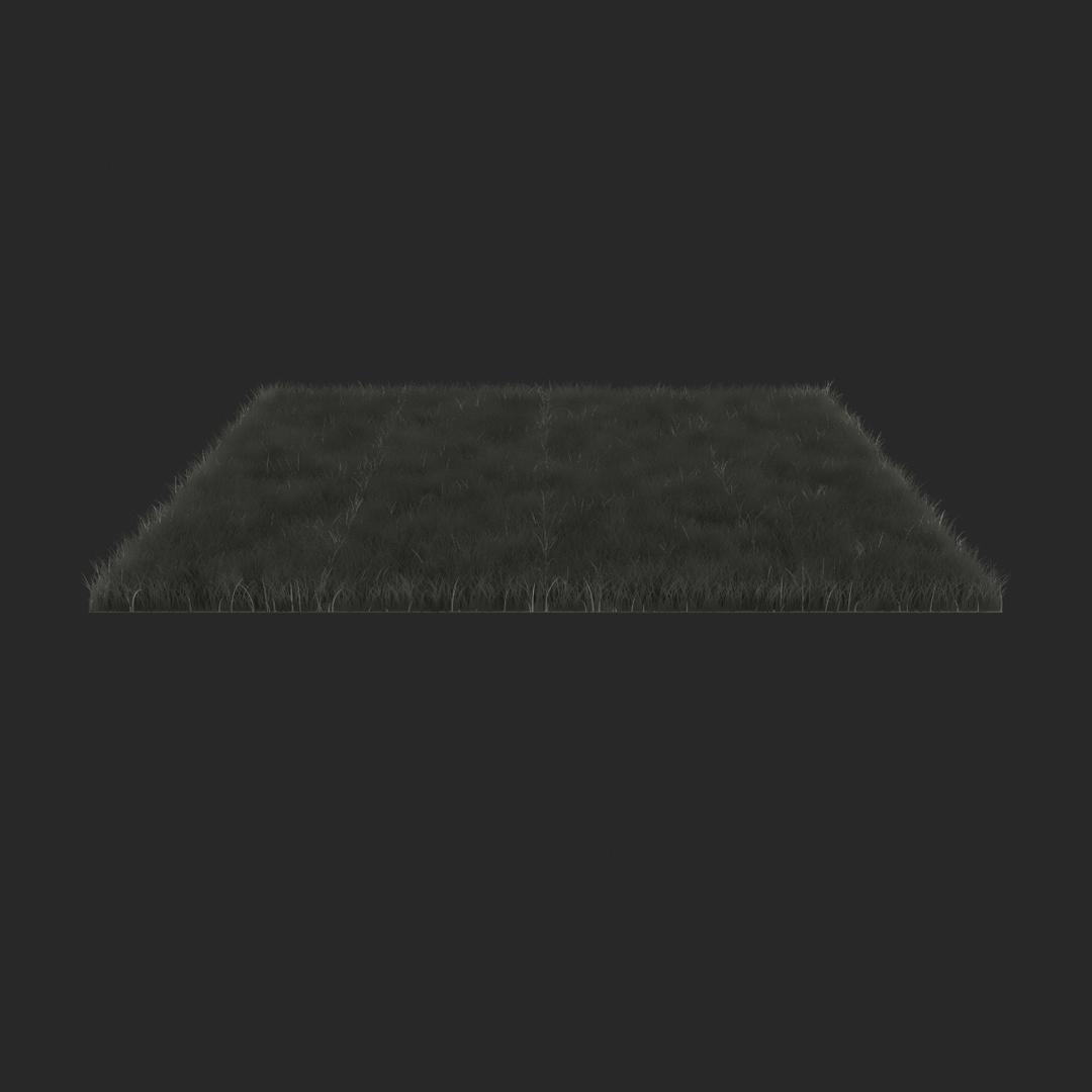 3d rectangular grass patch