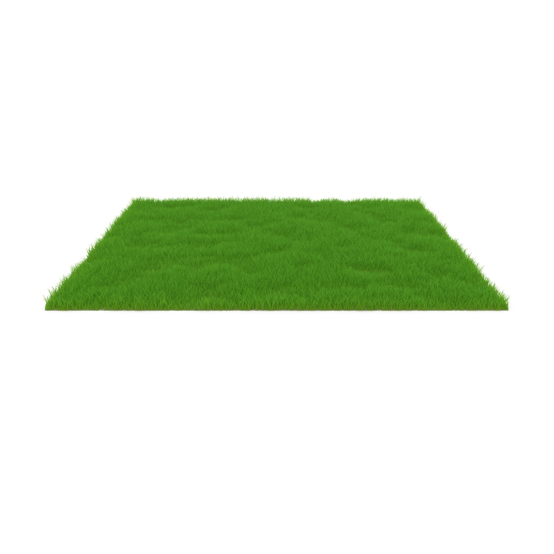 3d rectangular grass patch
