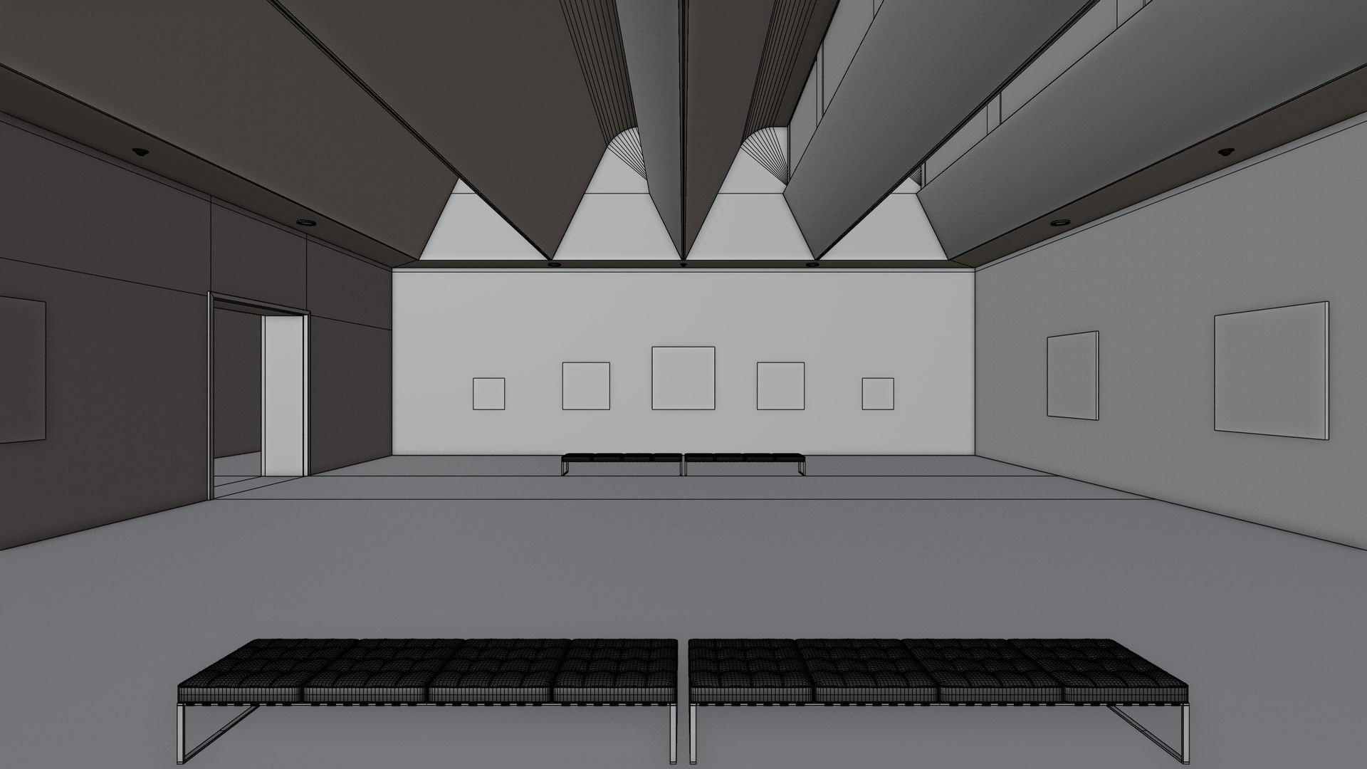 3D Art Museum Gallery Interior 11 - TurboSquid 1812511