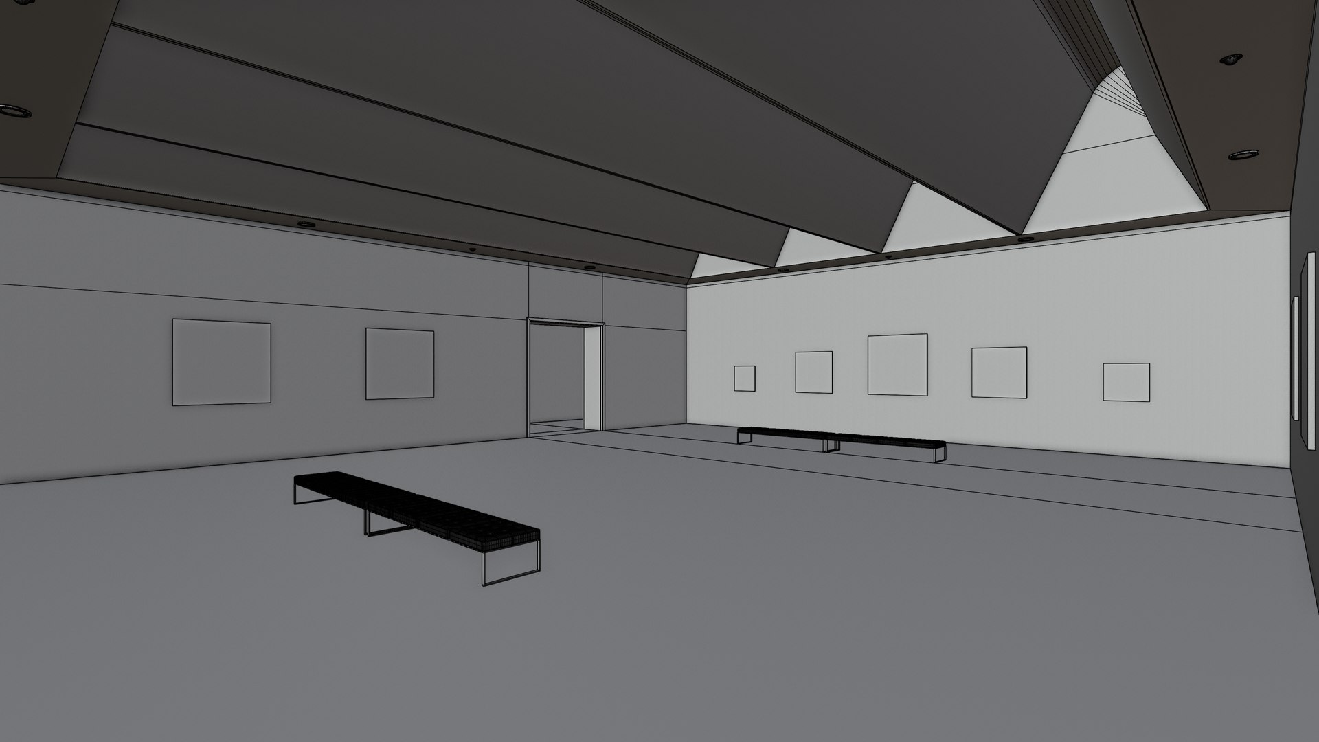 3D Art Museum Gallery Interior 11 - TurboSquid 1812511