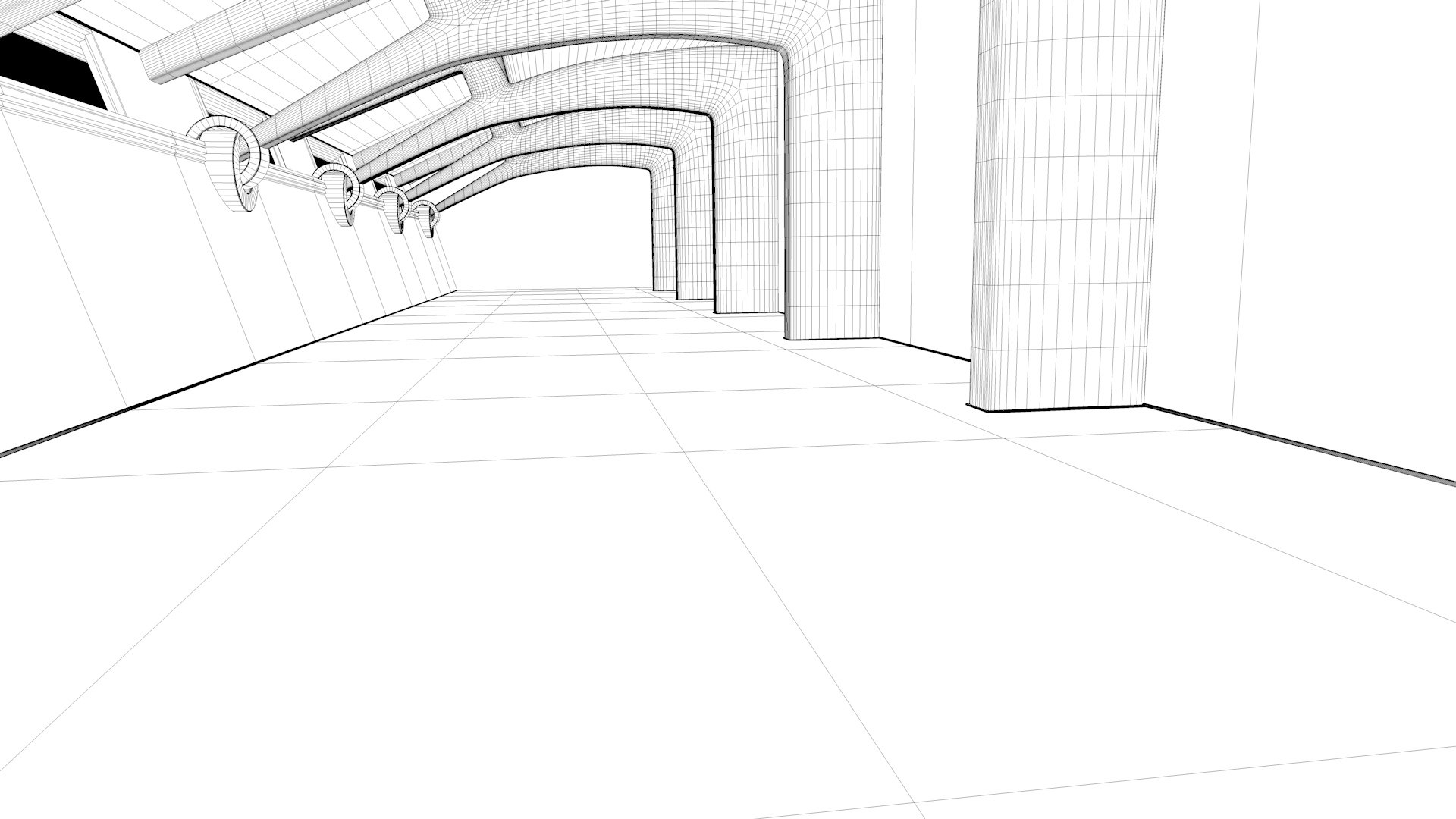 Modern Architecture Liminal Space 3D Model - TurboSquid 2129907