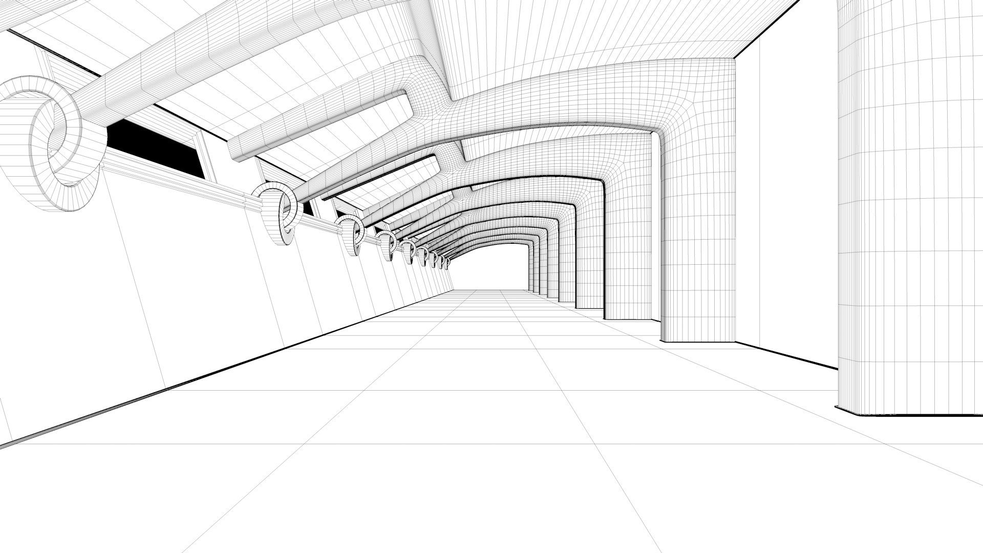 Modern Architecture Liminal Space 3D Model - TurboSquid 2129907