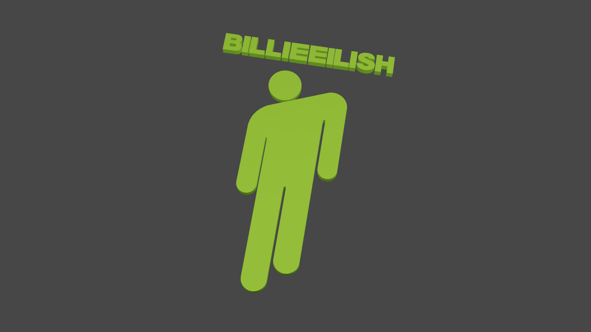 Billie Eilish Logo 3D - TurboSquid 2328359
